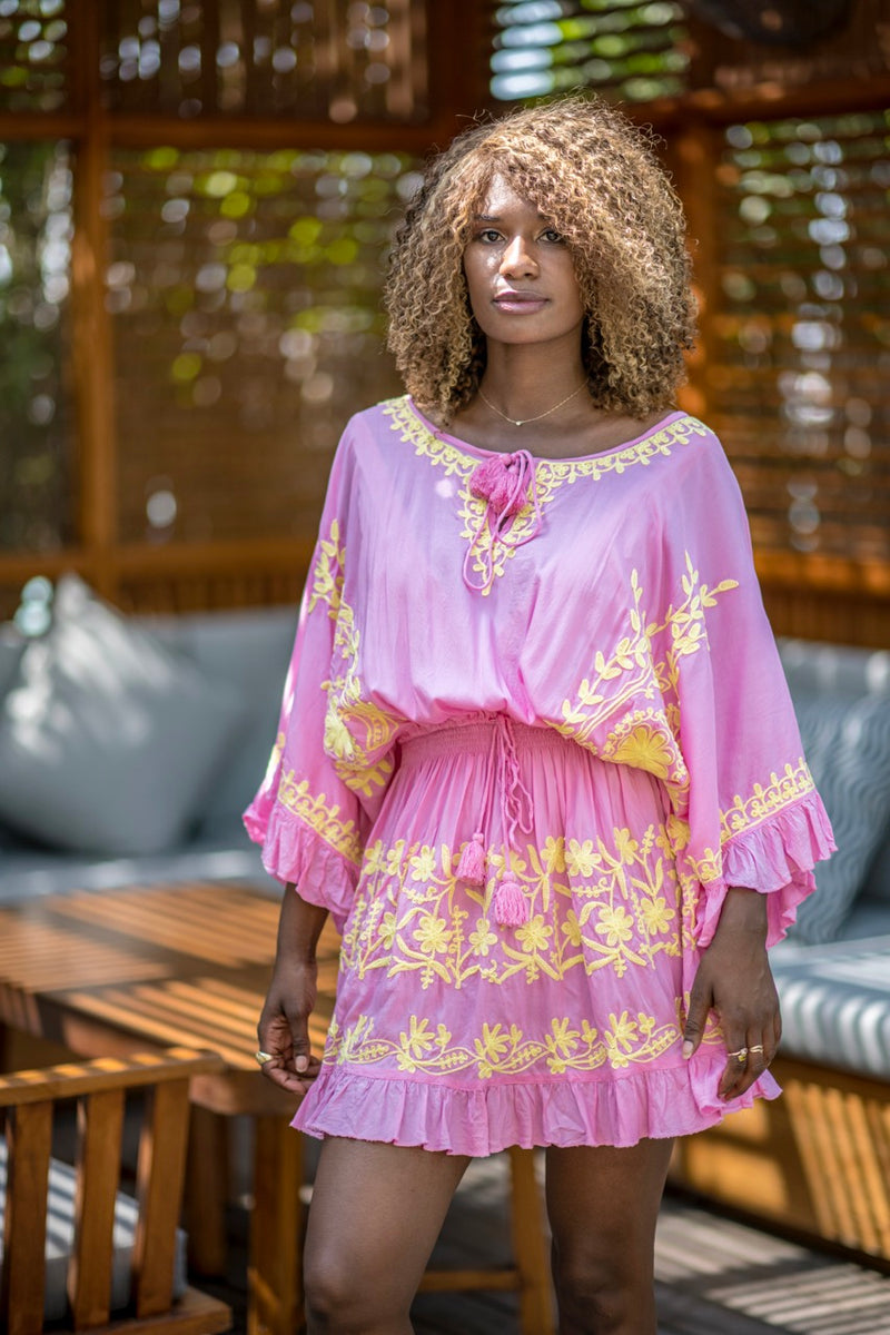 Shop Pranella Pink Lolly Kaftan Beachwear From AinaAlice